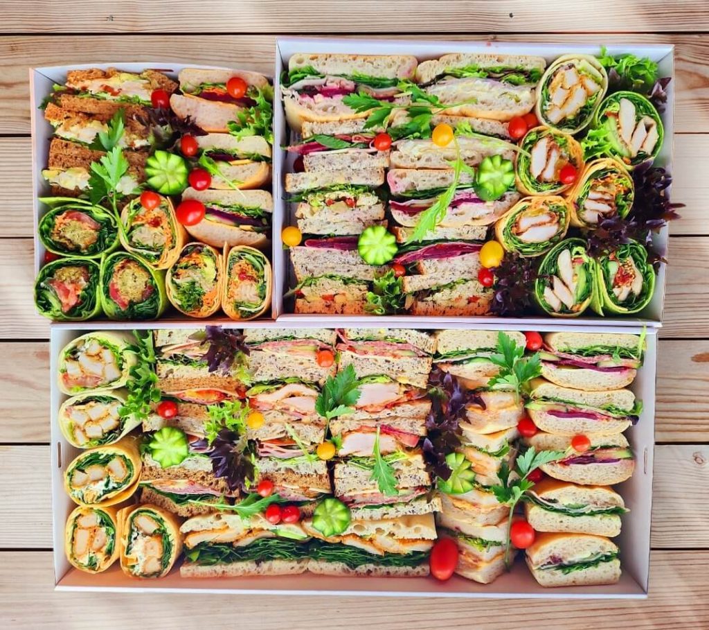 Packaged Individually Mixed Deluxe Sandwiches Caterings | Sette Posta